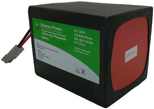 LiFePO4 24 Volt 30Ah Battery - ElectricScooterParts.com