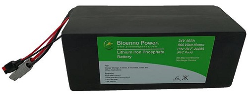 LiFePO4 24 Volt 40Ah Battery - ElectricScooterParts.com