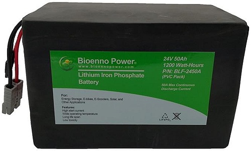 LiFePO4 24 Volt 50Ah Battery - ElectricScooterParts.com